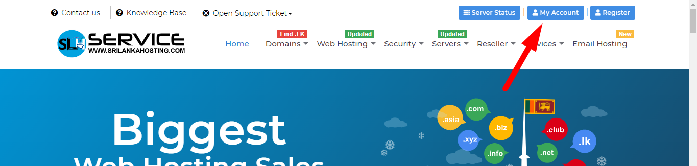 How to find domain EPP code in client-area - Knowledgebase SriLanka Hosting