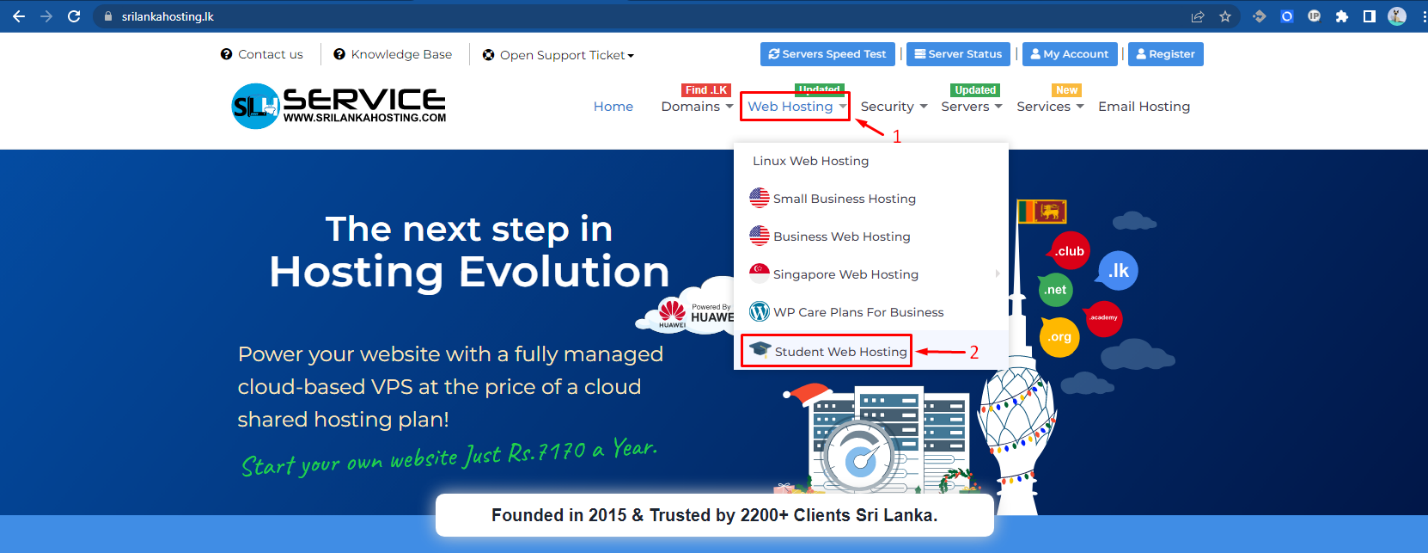 Web Hosting For Students - Knowledgebase SriLanka Hosting