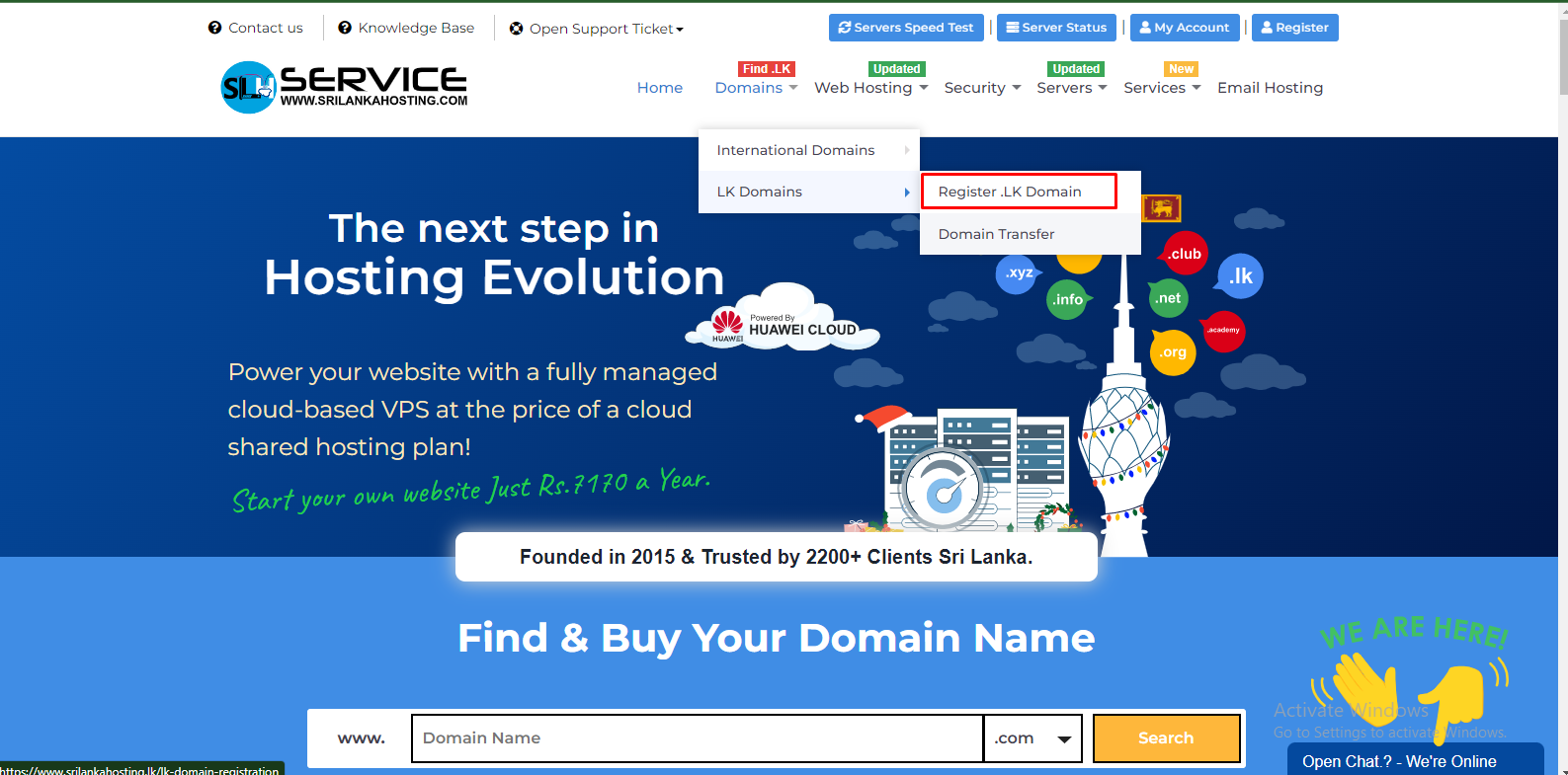 How to Order LK Domain Name with Srilanka Hosting.? - Knowledgebase ...