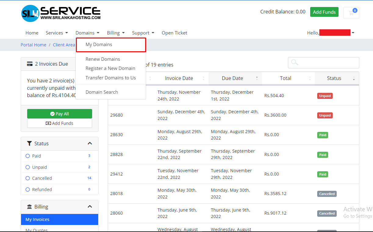 How to Order LK Domain Name with Srilanka Hosting.? - Knowledgebase ...
