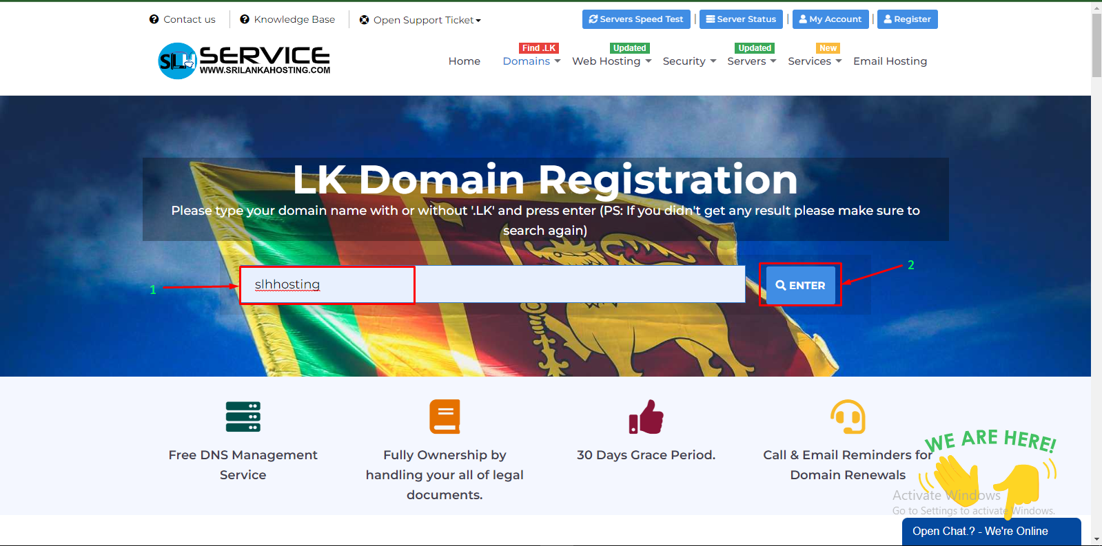 How to Order LK Domain Name with Srilanka Hosting.? - Knowledgebase SriLanka Hosting