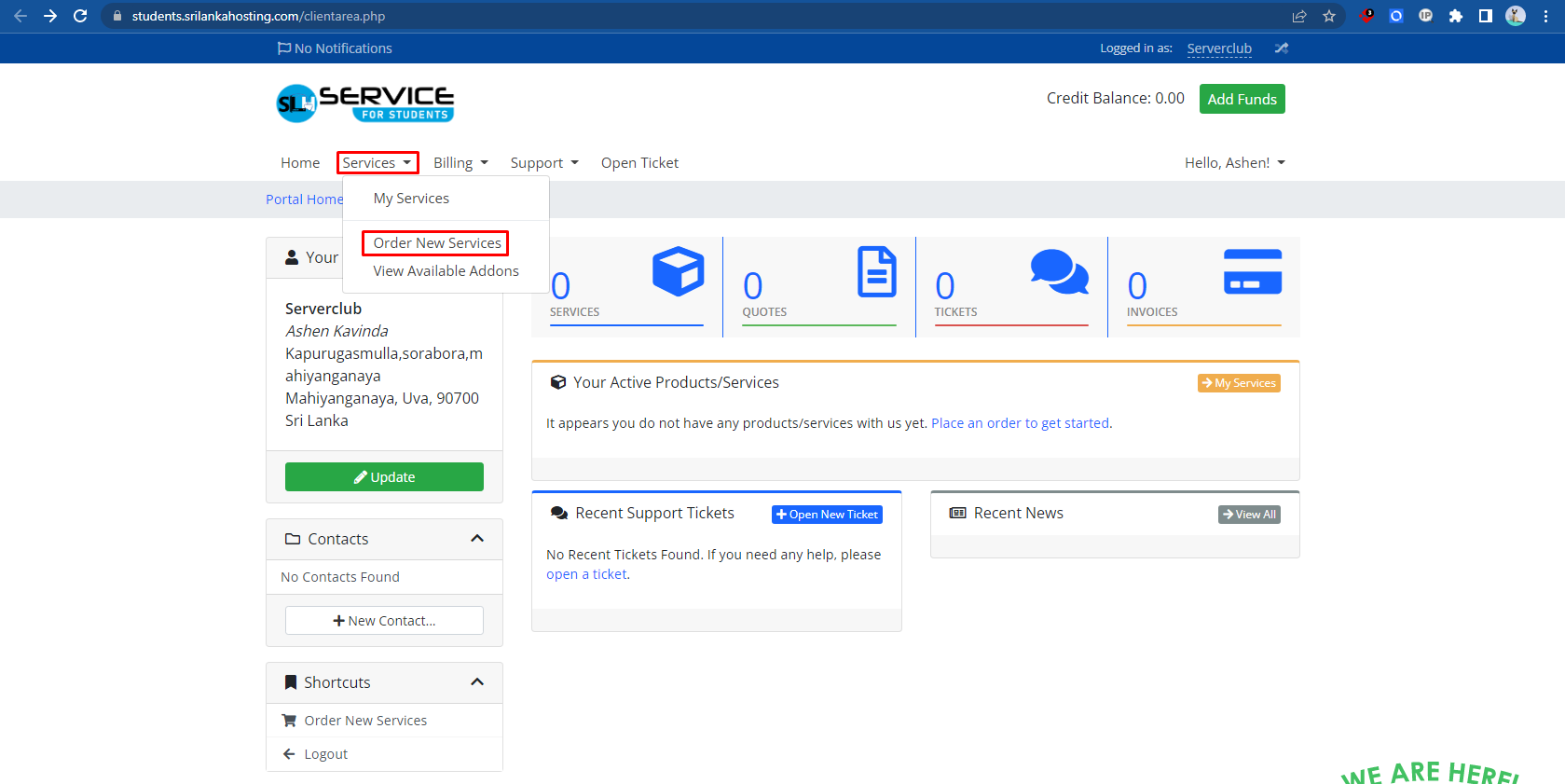 Web Hosting For Students - Knowledgebase SriLanka Hosting