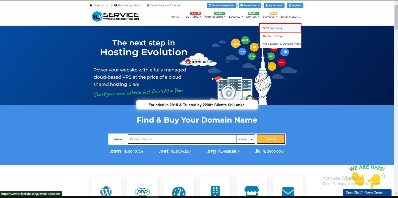 SMS Solutions Ordering Process - Knowledgebase SriLanka Hosting