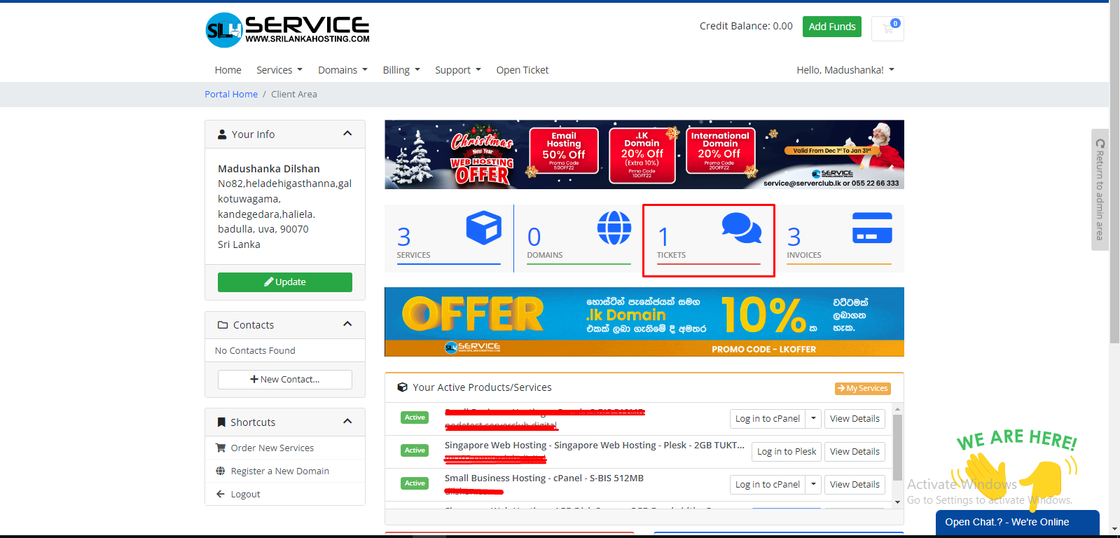SMS Solutions Ordering Process - Knowledgebase SriLanka Hosting