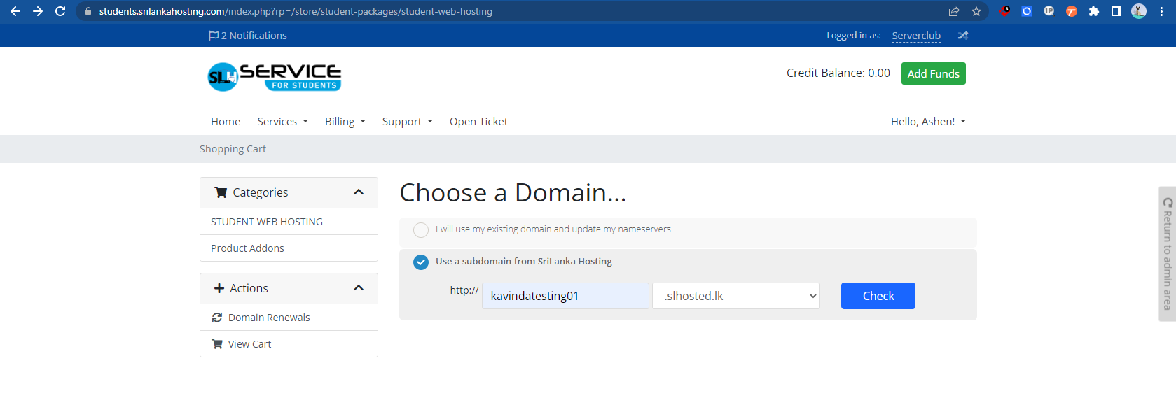 Web Hosting For Students - Knowledgebase SriLanka Hosting