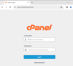 Login CloudMail Account - Knowledgebase SriLanka Hosting