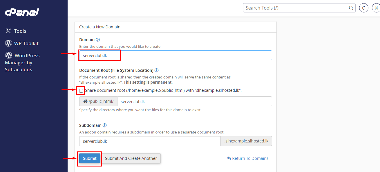 How to add multiple domains to your Cpanel account (Manage Addon Domains) - Knowledgebase ...