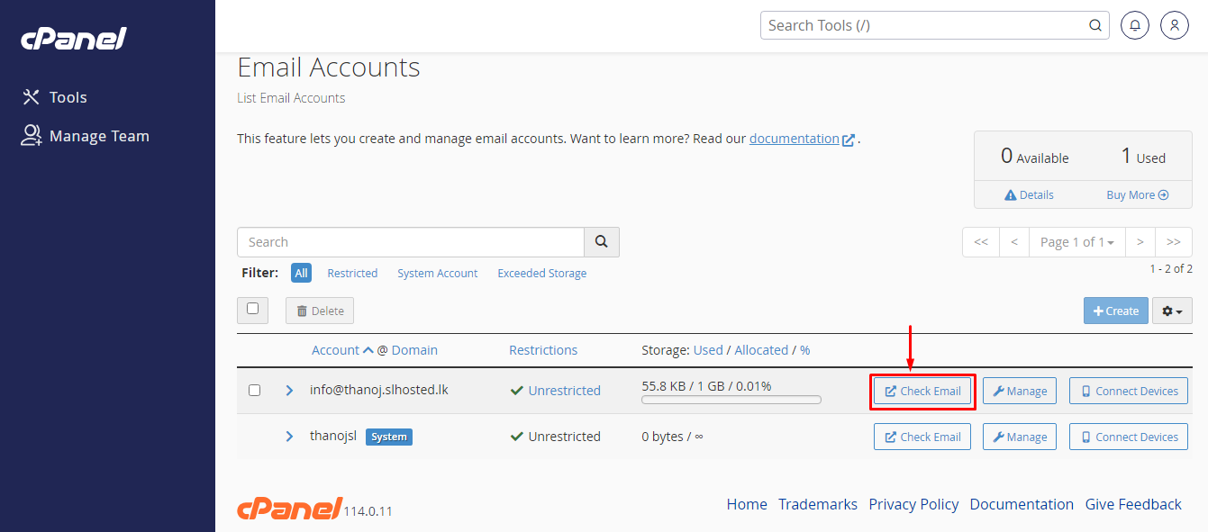 Create an Email Account in Business Email solution. - Knowledgebase SriLanka Hosting