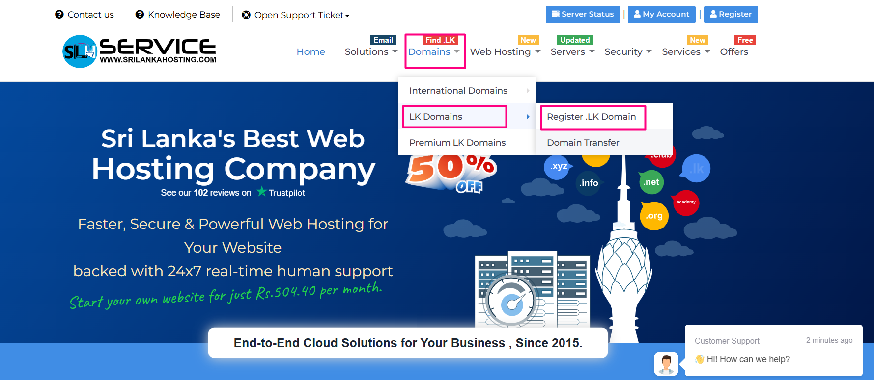 .LK Domain Registration Process - Knowledgebase SriLanka Hosting